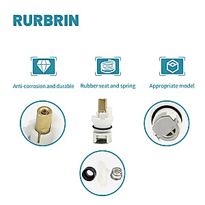 RP25513 Faucet Cartridge Stem Assembly Repair Kit Compatible with Most Delta Two-Handle Faucets, Come with RP4993 Seat & Spring,Fit for Lavatory Faucet (2 Pack)