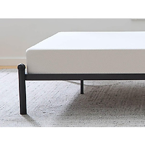 Bedz King Twin Size Bunk Bed Mattress, White with Gray Velour