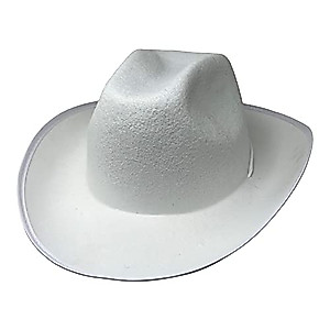 Cosmic Chameleon White Cowboy Hat with Paisely Bandana for teens and adult, Designed for for Dress-Up Parties and Play Costume Accessories