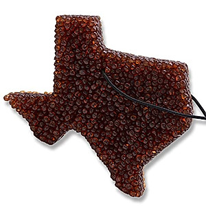 Lavender and Leather Scented Light Purple and Brown Texas State Shapes, Freshies Air Freshener 2-Pack, Lone Star Candles and More Car Fresheners