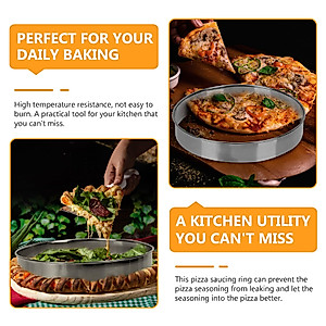 HANABASS Biscuit Cutter Metal Cookie Cutters 10inch Stainless Steel Muffin Rings, Pizza Ring, Round Egg Pancake Rings, Kitchen Baking Tools for Biscuits Donuts Making Cake Cutter Pastry Cutter