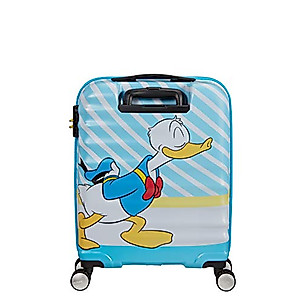 American Tourister Unisex Adult Spinner S (55 cm-36 L), Multicolour (Donald Blue Kiss)