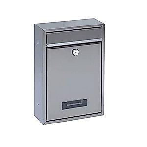 TREXD Mailbox Outdoor Wall Mount Security Locking Mailbox Letter Box for Home Garden Decoration Letter Newspaper Magazine Post Box (Color : White-Fruit peach5)