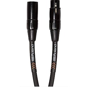 ROLAND Black Series Balanced Microphone Cable, 25Ft/7.5M - Rmc-B25