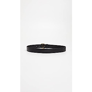 Madewell Women's Medium Perfect Leather Belt, True Black, S