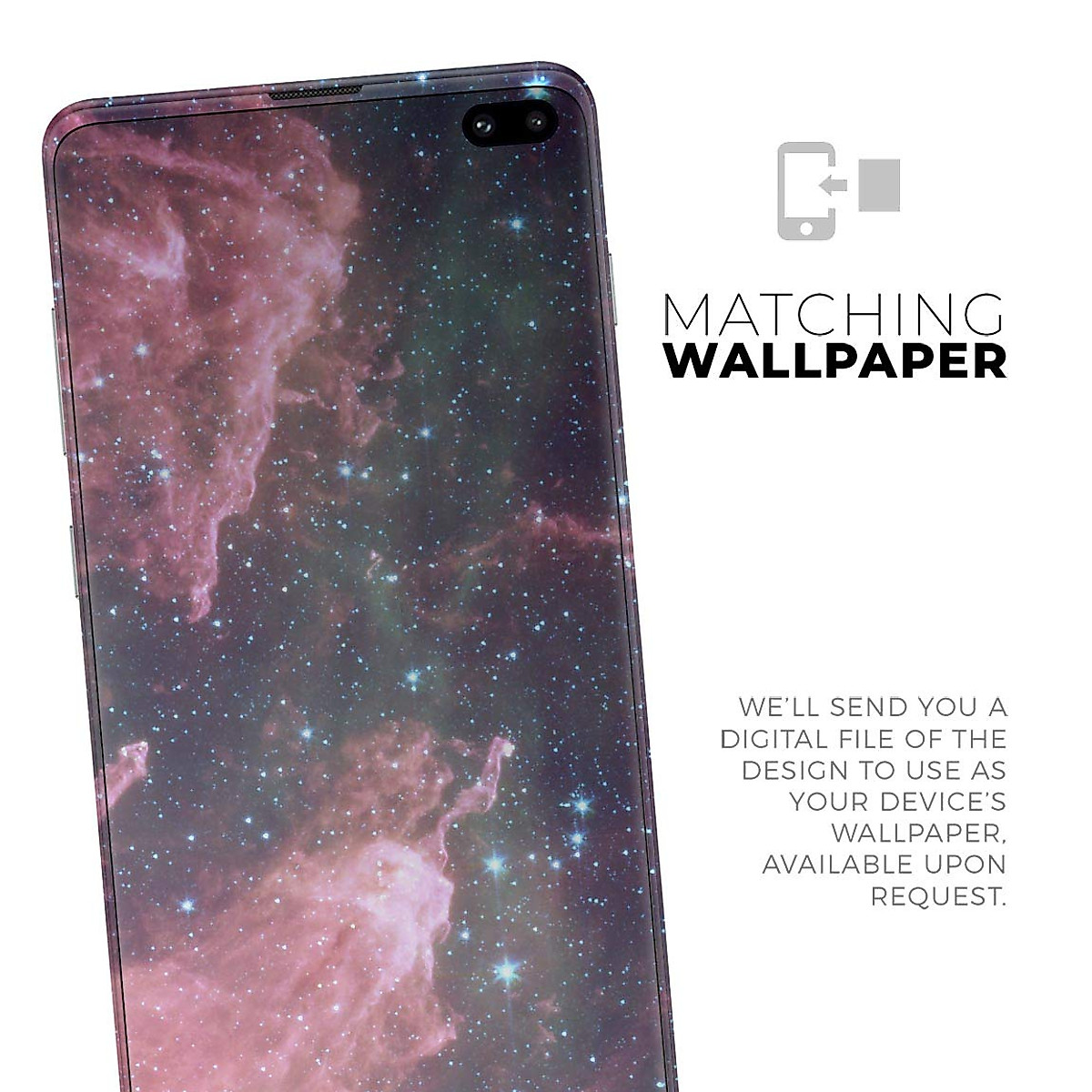 DesignSkinz Vibrant Deep Space Protective Vinyl Decal Wrap Skin Cover Compatible with The Samsung Galaxy S20 (Screen Trim & Back Glass Skin)