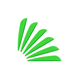 M.SJUMPPER ARCHERY Arrows Vanes Fletches 3 Inch Plastic TPU Fletching for Hunting Targeting Arrow (51 Pack) (Green)