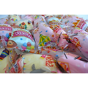 Lupy Lups! Cotton Candy Bags Carnival Desing - Assorted Flavors- Individual Package Big Bulk 0.53 oz each - Pastel Candy for Stocking, Treats, Party Favors, Buffet table Pinata (Carnival 120 Pack)