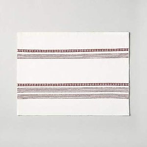 Woven Jacquard Stripes Placemat Red - Hearth & Hand™ with Magnolia