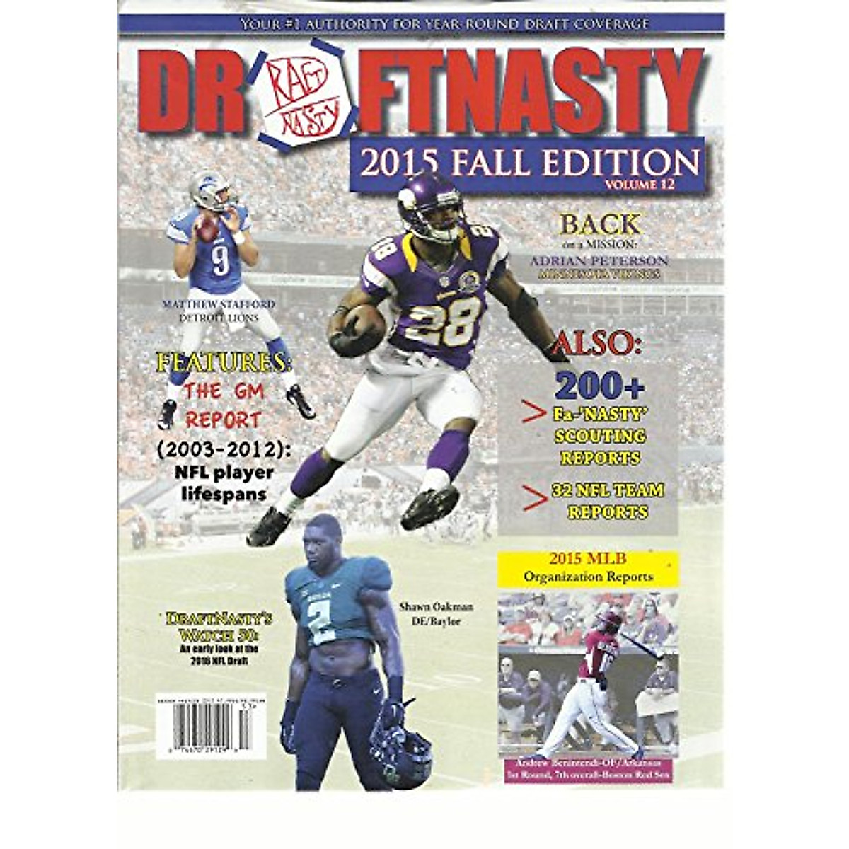 DRAFTNASTY FTNASTY 2015 QUARTERLY FALL EDITION VOLUME,12 SEASON PREVIEW, 2015