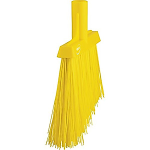 Vikan, Yellow Broom,Angle Cut,Stiff,11",PP/PET, 2914