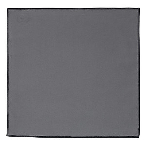 MI&VI Synthetic Chamois Microfiber Instrument Cleaning & Polishing Cloth for Violin, Viola, Cello, Bass, Guitar, Saxophone, Flute 12x12in (Charcoal-Grey)