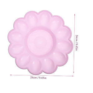 STOBAZA Plastic Dinnerware 4pcs Egg Storage Tray Plastic With Cover Egg Box Fruit Pies