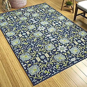 Kaleen Area Rug 3'6" x 5'6" Navy