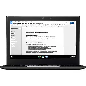 Lenovo 100e 2nd Gen 11.6" Rugged & Spill Resistant Laptop HD Chromebook Laptop 81ma000tus Armv8 Processor Rev2 (v8l) 4GB Ram 32GB SSD (Renewed)