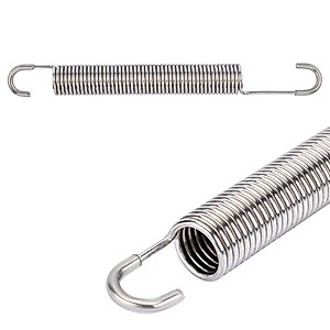 GNPADR GUPO 6-1/2 inch (2Pcs) Stainless Steel Replacement Recliner Sofa Chair Mechanism Tension Spring - Long Neck Hook Style