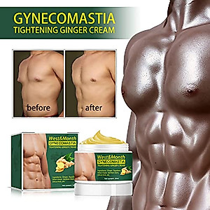 Yuege 3PC SoliPac Gynecomastia Tightening Ginger Cream, Gynecomastia Firming Ginger Cream