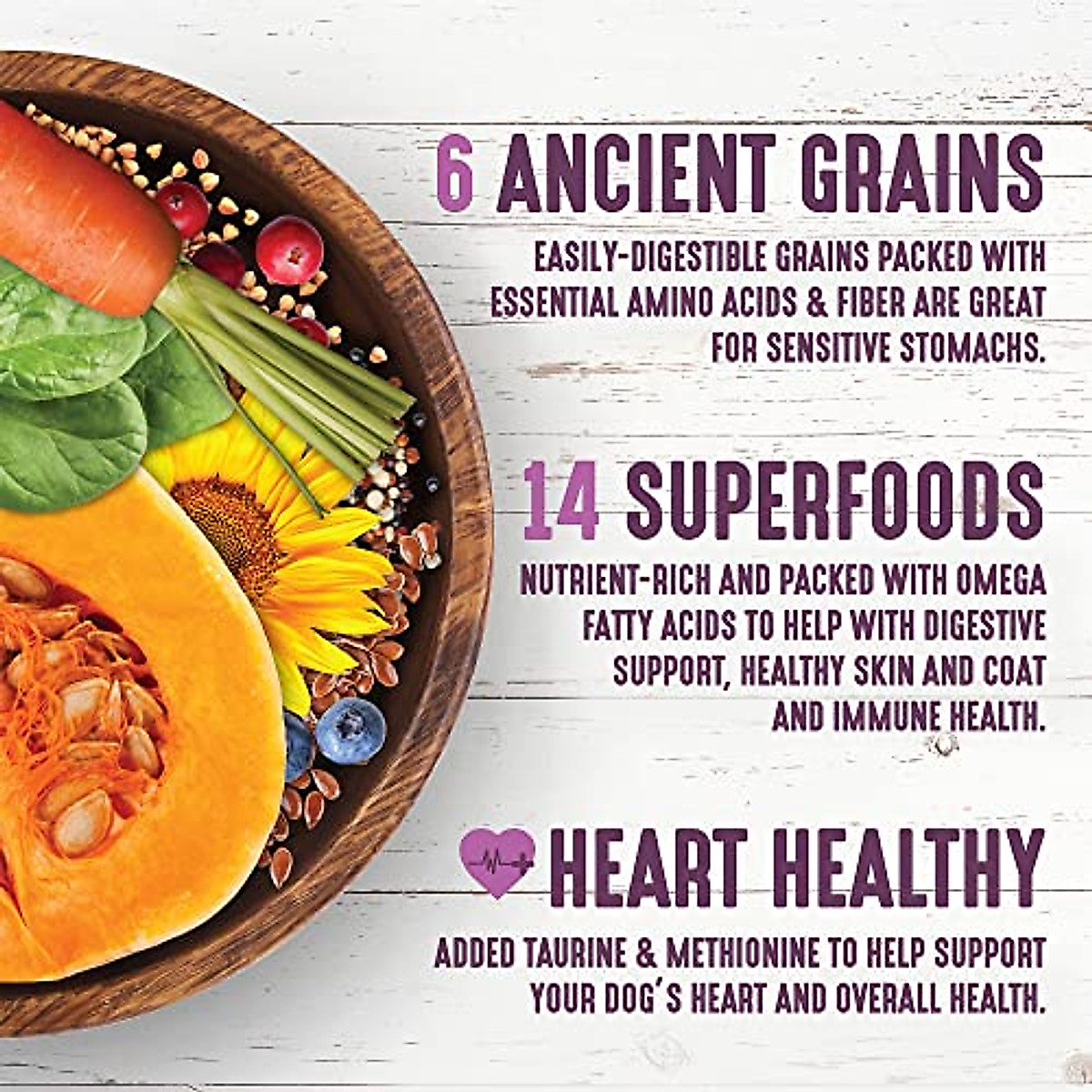 Unrefined Roasted Lamb with Ancient Grains & Superfoods Dry Dog & Puppy Food, 4 lb., (Model: 1710489)