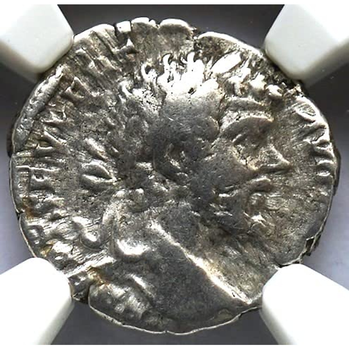 IT 193-211 AD Ancient Imperial Rome, Emperor Septimius Severus Antique Roman Silver Coin Denarius Fine NGC