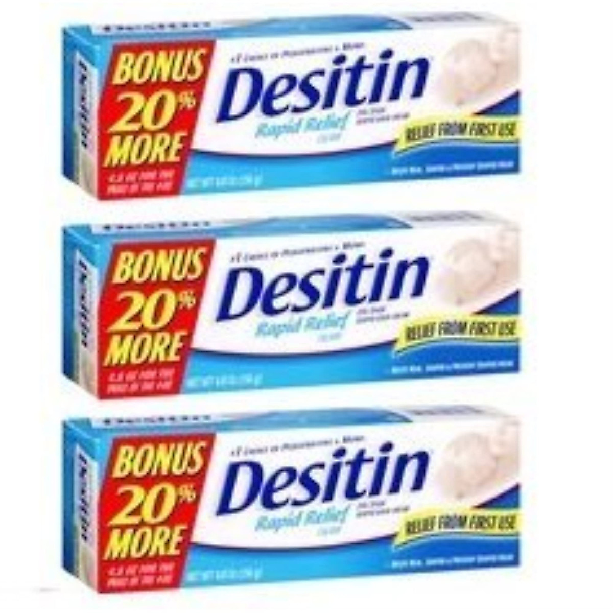Desitin Daily Defense (Creamy), 4.8 Ounces, (Pack of 3, 14.4 Ounces)