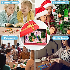 Actvty Silicone Bookmark Molds - 5 Shapes and 20pcs Bookmark Tassels for Resin Casting Crafts