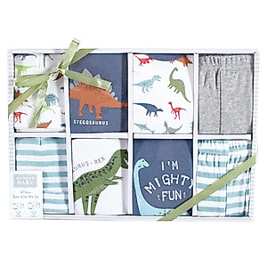 Hudson Baby Unisex Baby Layette Boxed Giftset, Boy Woodland, 0-6 Months