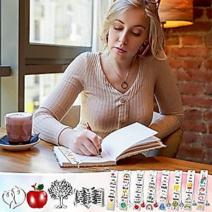 8 Pieces Teacher Appreciation Gifts Teacher Bookmark with Pendant Birthday Graduation Gift for Teachers Instructors Metal Vintage Bookmarks Teacher Gift from Students School Office Supplies