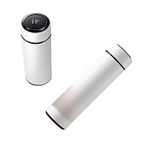 Stainless Steel flask Vacuum Water/Coffee Bottle for Gym,sports,office with LED Temp smart luxry bottle keeps drink 24 hrs hot and 24 hrs cold for men and women.