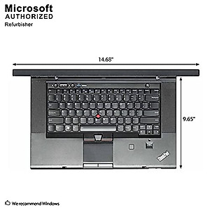 Lenovo T530 15.6 Inch Business Laptop NoteBook Intel Quad Core i5-3320M 8GB Ram 500GB Hard Drive WIFI Windows 10 Pro (Renewed)