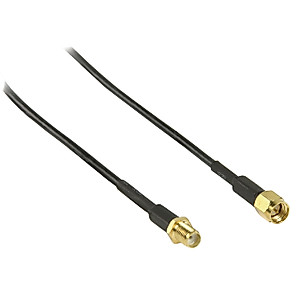 Valueline SMA antenna cable SMA Plug -SMA Socket 3.00 m black [VGSP02010B30]