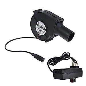 110V 220V BBQ Fan Barbecue Heating Stove 12V Air Blower Cooking Grill Fan Adjustable Speed Charcoal Fire Starter 9733 97mm