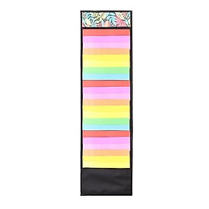 Guaber Vinyl Holder with 47 Compartments Vinyl Roll Holder Gift Wrap Organizer Door Wall Hanging Craft Vinyl Storage Organizer Vinyl roll Holder Wall Mounted