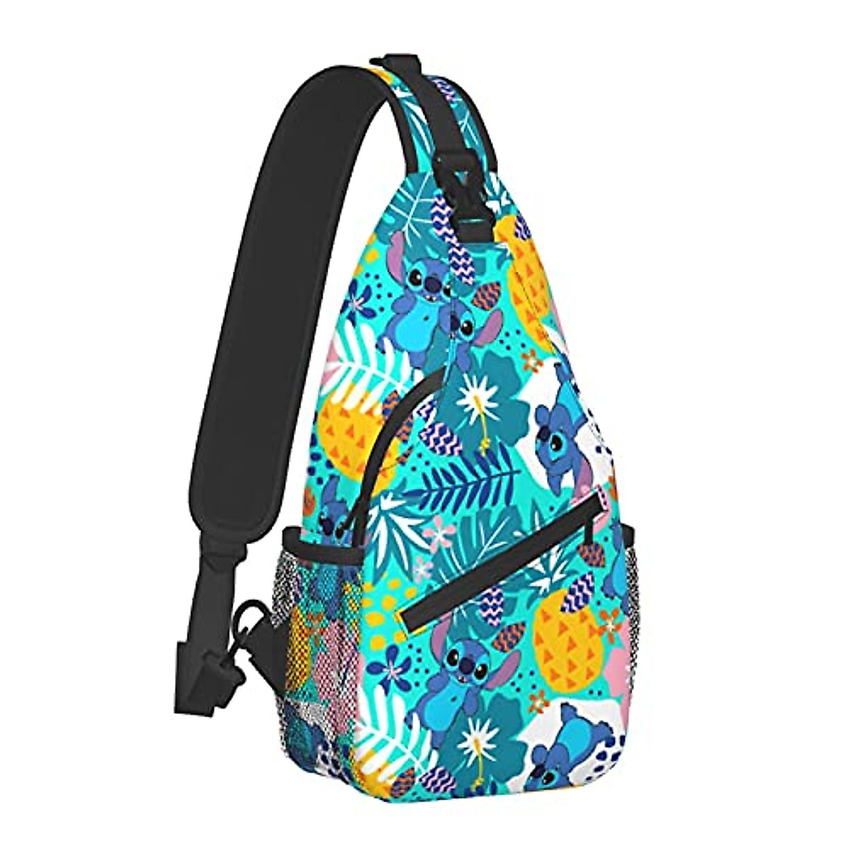 Sling Bag,Stitch Crossbody Sling Backpack Travel Hiking Chest Bag Daypack for Purses Shoulder Bag Women Men's