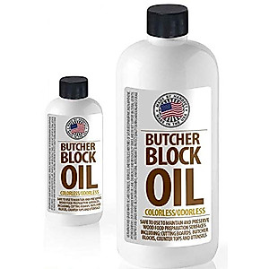 2oz Food Grade Mineral Oil for Cutting Boards, Countertops and Butcher Blocks, Butcher Block Oil & Conditioner, Cutting Board Oil