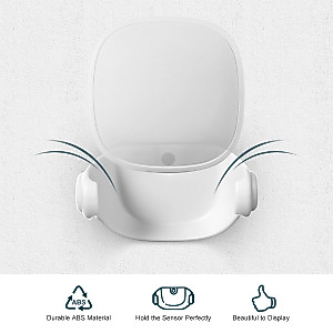 Lenink Wall Mount Compatible with Ecobee Smart Sensor, 2 Pack Smart Sensor Wall Holder Replacement Intelligent Robot Model (White)