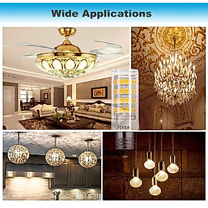 JSVSAL (4-Pack E11 LED Bulb,Not Dimmable, Mini Candelabra E11 Base T4 JD 120V LED Halogen Replacement Bulb, 4W,440 Lumens,35/40W Equivalent (Daylight White(5000K))