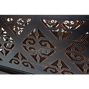 Pleasant Hearth OFW118S fire Pit, Rubbed Bronze