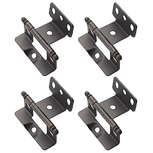 Amerock Full Inset Full Wrap Free Swinging Ball Tip Hinge for 3/4" Doors Oil Rubbed Bronze Single (4)