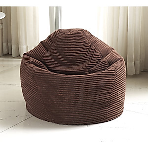 Milton Greens Stars Junior Diamon-Weave Bean Bag, Dark Brown