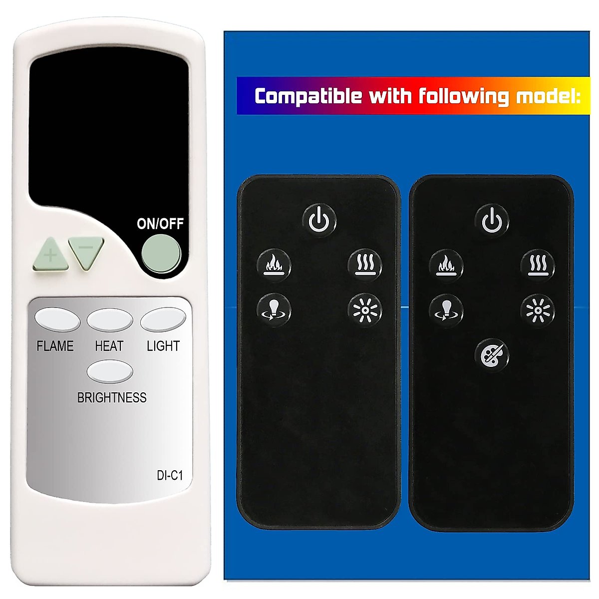 Replacement Remote Control for DlMPLEX Revillusion Electric Log Set Fireplace RLG20 DLG920 6909740259 RLG20BR RLG20BR RLG20FC RLG25 RLG25BR RLG25FC DLG920