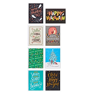 American Greetings Deluxe Holiday Card Assortment, Graduation, Fathers Day, Birthdays and All Occasions (33-Count)