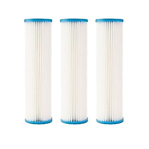 Watts Pack of 3 Filter (WPC0.35-975) 9.75"X2.75" 0.35 Micron Pleated Sediment Filters by IPW Industries Inc.