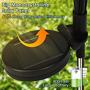 GOANDO 4 Pack Solar Garden Lights 12 LED Firefly Lights Outdoor Waterproof Starburst Swaying Garden Decor for Yard Patio Pathway