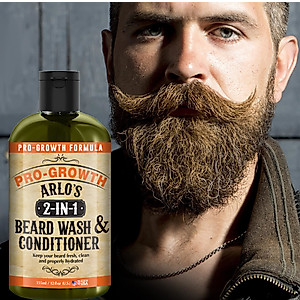 Arlo's 2-in-1 Beard Wash and Conditioner 12 oz. - Pro Growth Formula