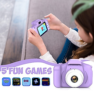 Upgrade Kids Selfie Camera for Boys,Girls Christmas Birthday Festival Gift for Kids,Digital Camera for Toddlers Toys for 3 4 5 6 7 8 9 10 11 12 Year Old