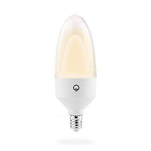 LIFX Candle White to Warm E12, 480 lumens, Wi-Fi Double-Diffuser Smart LED Light Bulb, Tunable White, Dimmable, No Bridge Required, Compatible with Alexa, Hey Google, Apple HomeKit.