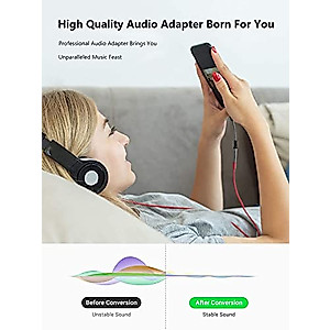 THYBDB Headphone Adapter for iPhone, for iPhone aux Adapter, Earphone Adapter Jack Compatible for iPhone 13/13 Pro/12/11/11 Pro/11 Pro Max/SE/X XR XS XS Max 8 7（Music Species）