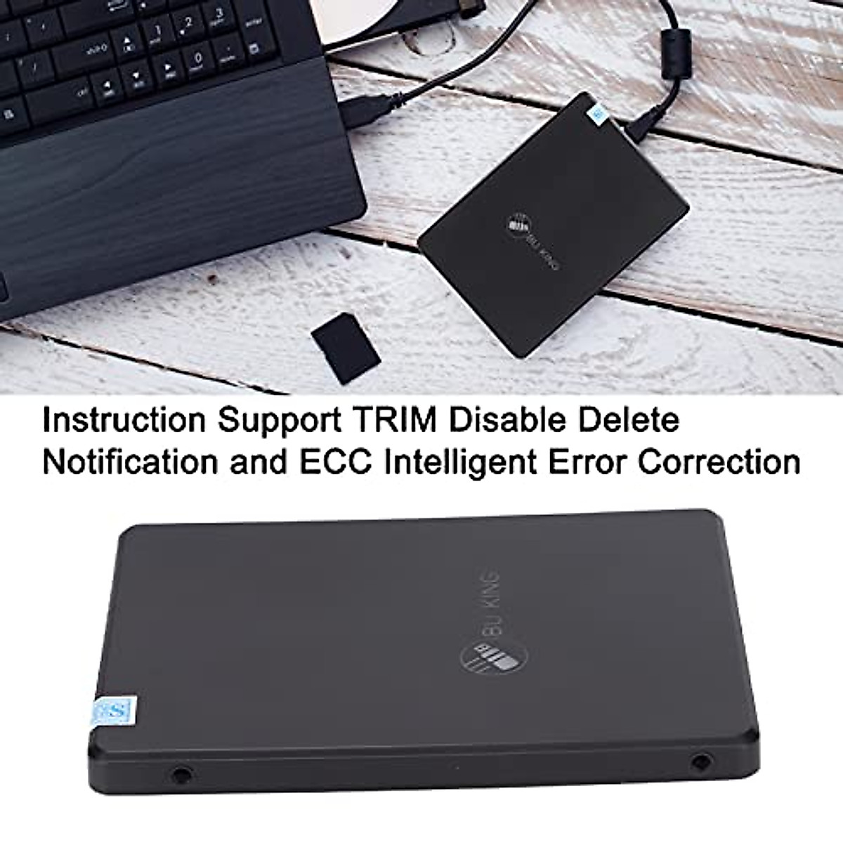Solid State Drive, Mobile Hard Drive Strong Compatibility ECC Intelligent Error Correction Long Service Life for Desktop for Laptop(#1)