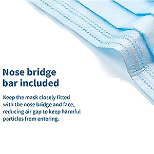 2,000pcs Disposable Face Masks- 3 Ply Breathable Mask For Adults (40 Packs of 50)