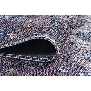 Perga Rugs Machine Washable Area Rug for Bedroom, Kitchen, Bathroom, Living Room, Entryway, Home Decor Non Slip Rug, Pet Friendly & Resistant Throw Indoor Floor Carpet